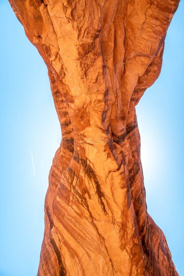 Double Arch, Formation Noted for Front and Back Spans, Arches National ...