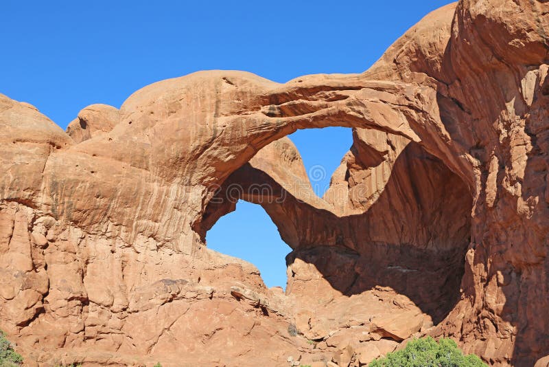 Double Arch stock photo. Image of outdoors, park, utah - 72519378