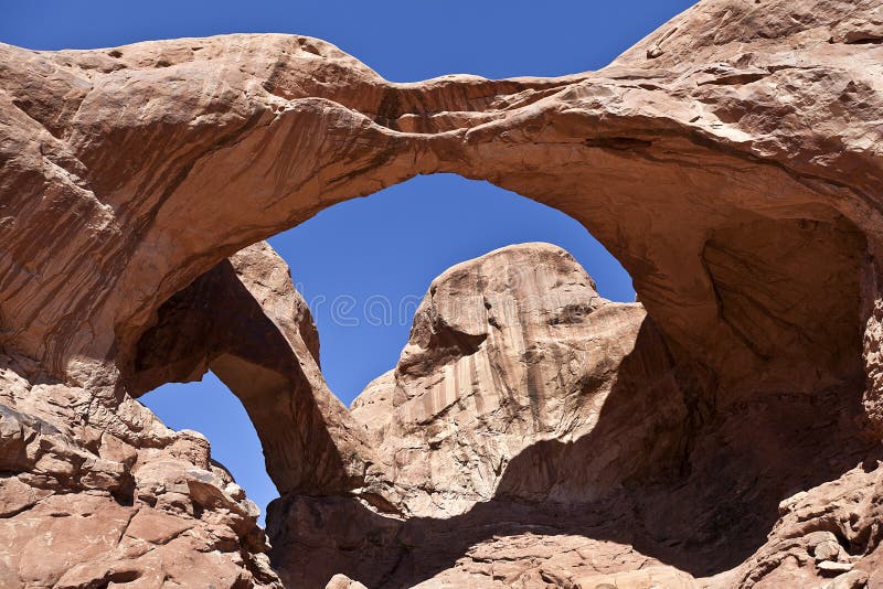 Double arch stock image. Image of desert, travel, landscape - 17866051