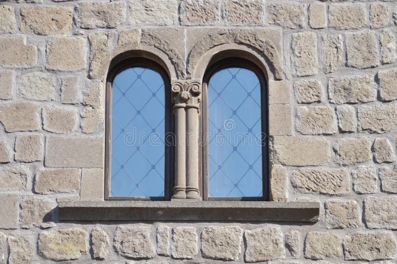 Double Arched window stock image. Image of decoration - 61897391