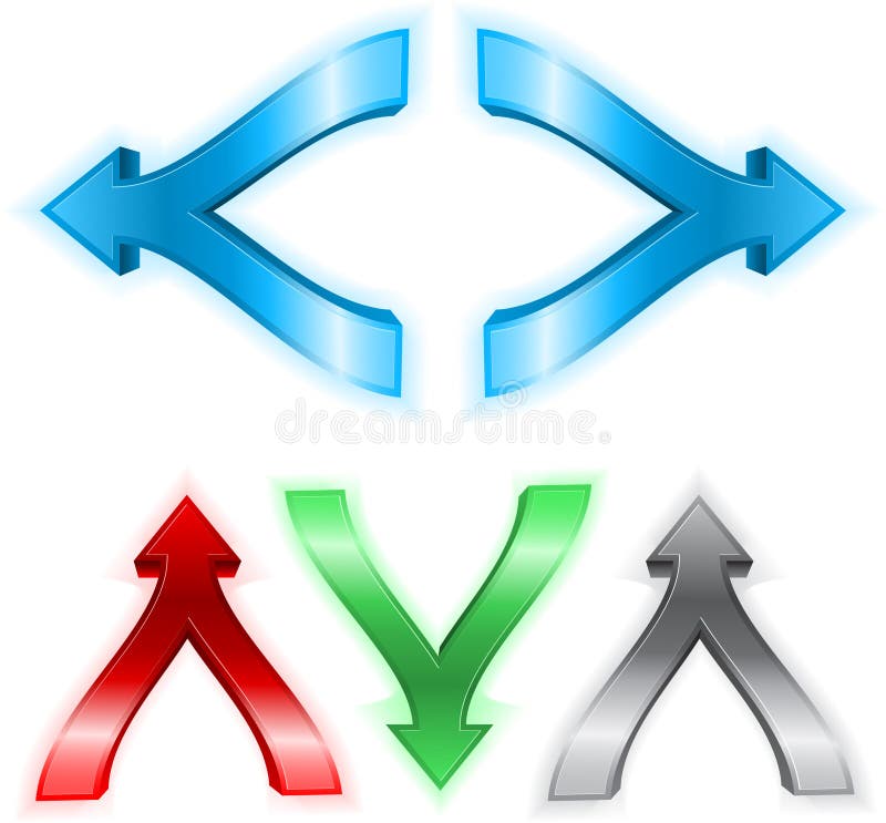 Double arrow stock illustration. Illustration of collection - 16649910