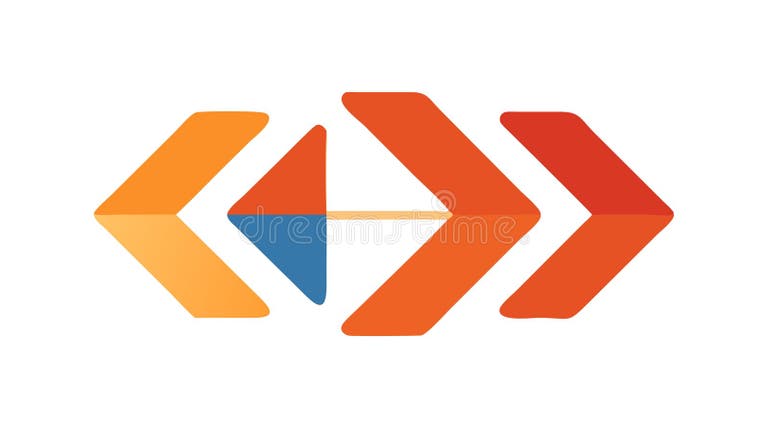 Double Arrow Bracket Vector, Expansion and Navigation Symbol. Vector ...