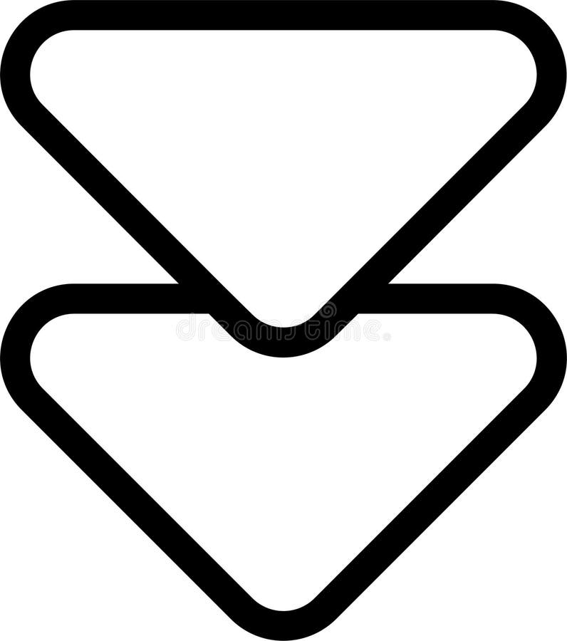 Double Arrow Icon Vector Sign and Symbol Isolated on White Background ...