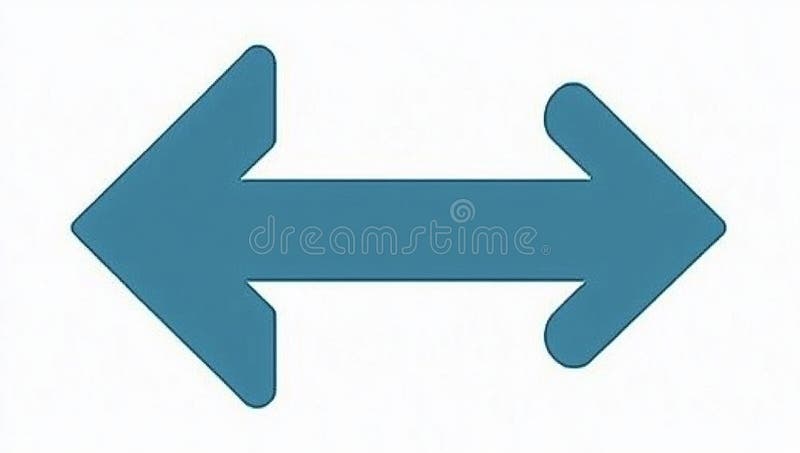 Double Arrow Icon Blue Direction Graphic Design Element Website ...