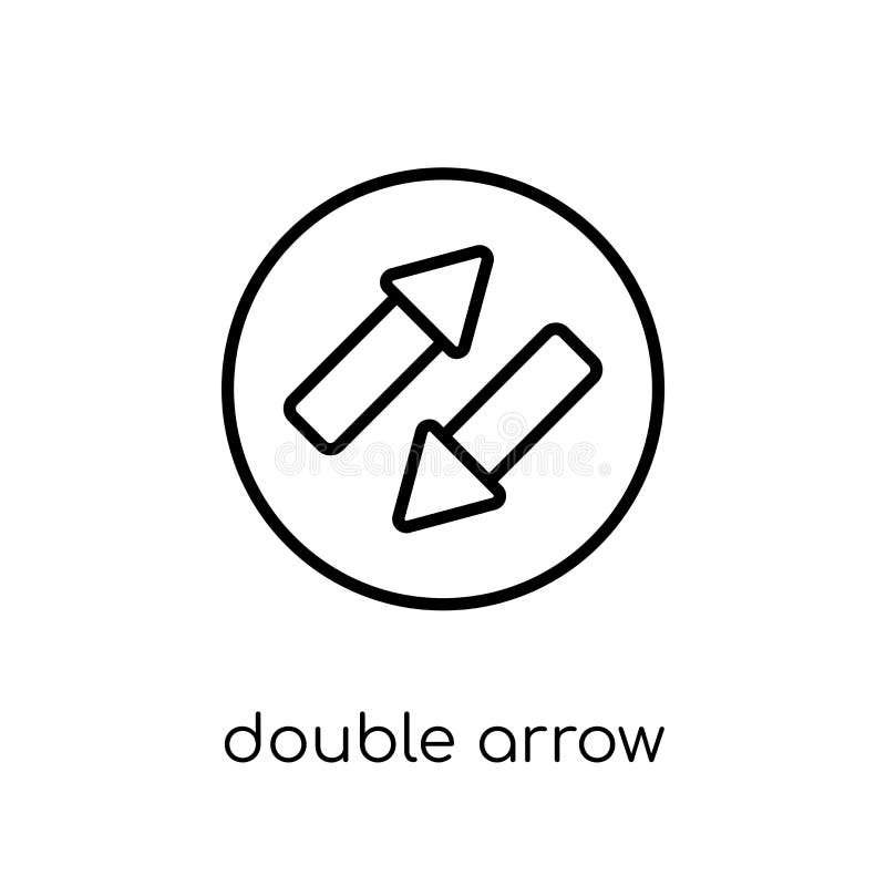 Double Arrow Icon from Collection. Stock Vector - Illustration of ...
