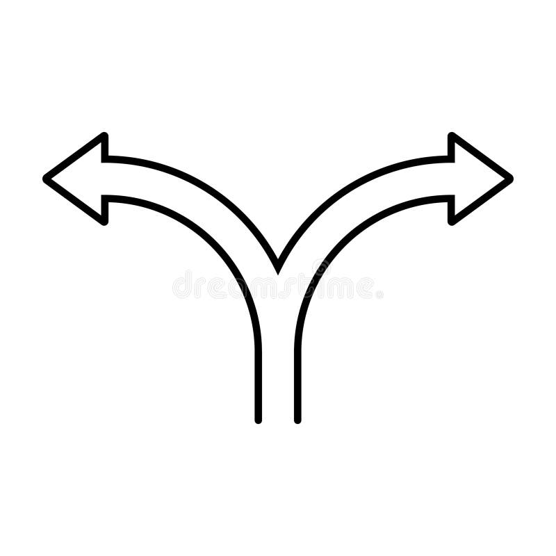 Double Arrow Icon Design in Linear Style. Vector. Stock Vector ...