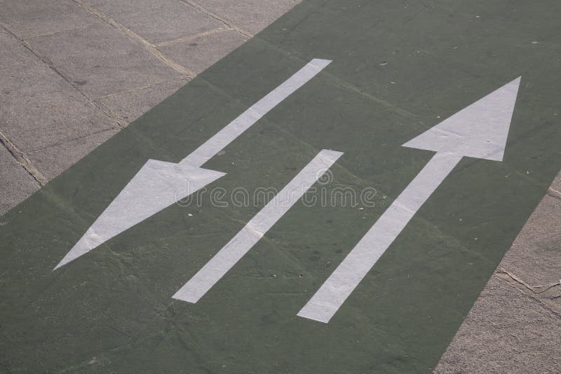 Double Arrow Sign stock image. Image of symbol, path - 70282517