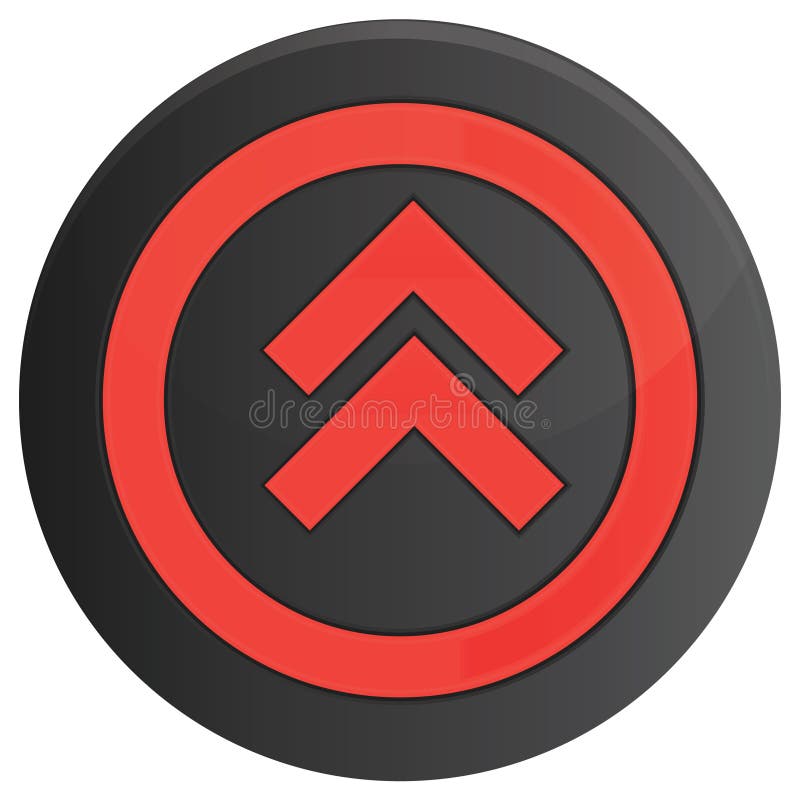 Double Arrow W12 Road Sign. Vector Illustration Decorative Design Stock ...