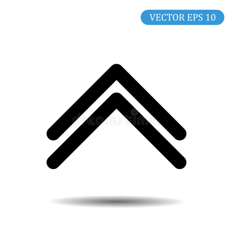 Double Arrow Up. Vector Illustration Eps 10 Stock Vector - Illustration ...
