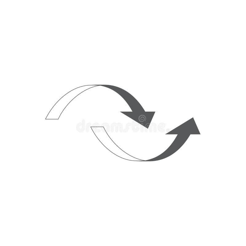 Double Curved Arrow Stock Illustrations – 366 Double Curved Arrow Stock ...