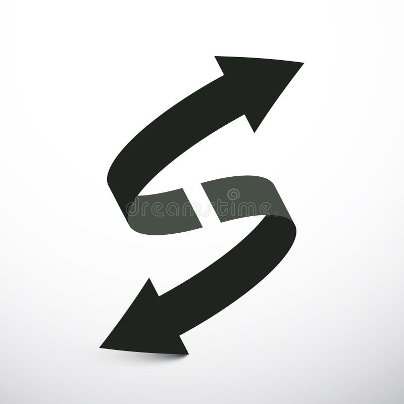 Double Arrow - 3D Vector stock vector. Illustration of icon - 62092338