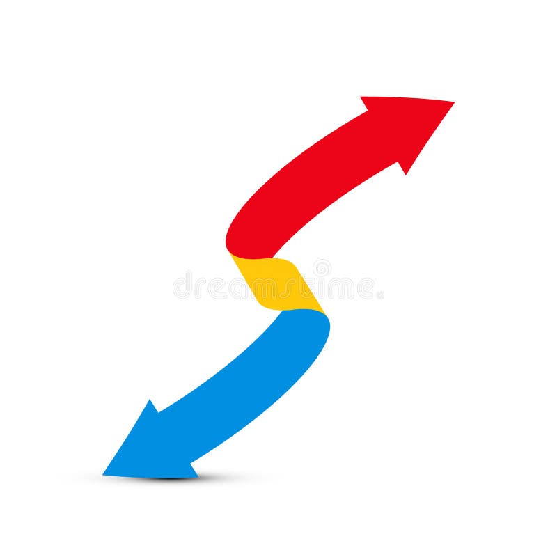 Double Arrow - Diagonal Left Right and Up Down Stock Vector ...