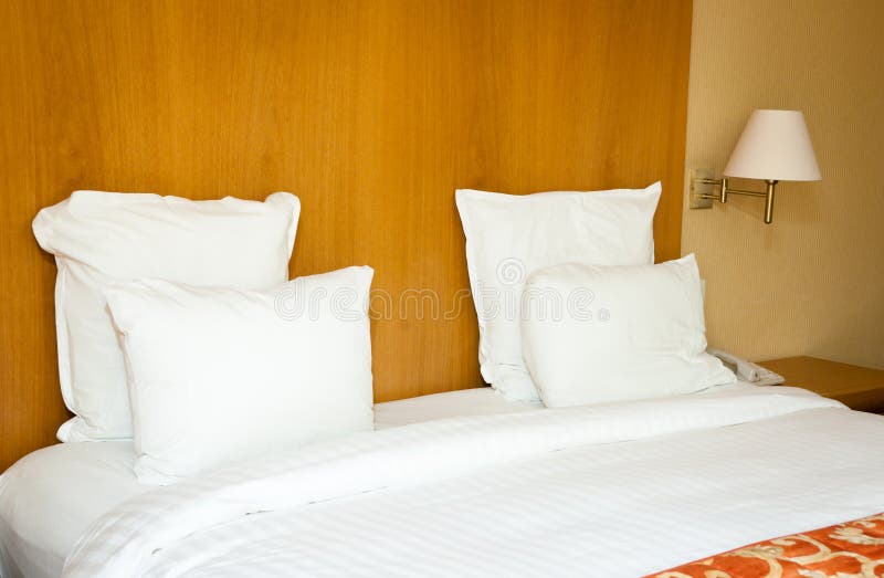 Double Bed in the Hotel Room Stock Image - Image of holiday ...