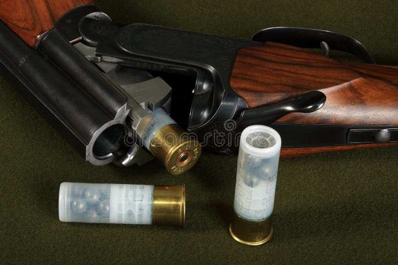 Double-barreled Schrotflinte Stockbild - Bild von rehposten ...