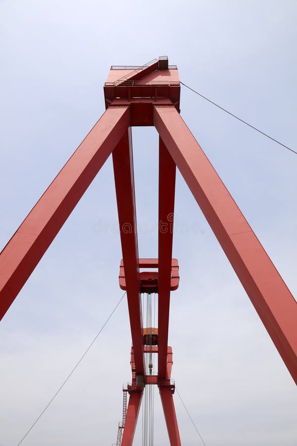 Double Beam Gantry Crane Girder Stock Image - Image of tools, equipment ...