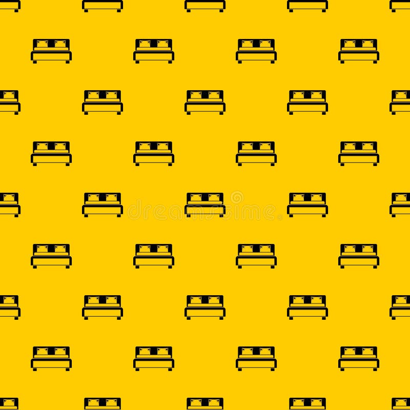 Double bed pattern vector stock vector. Illustration of furniture ...