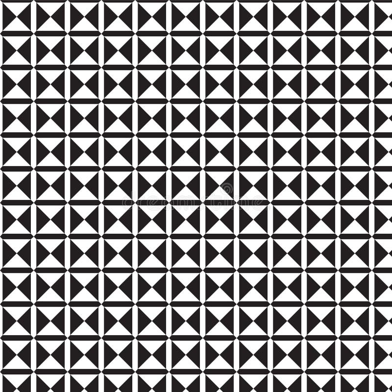 Double Black White Triangles Square Pattern Background Stock ...