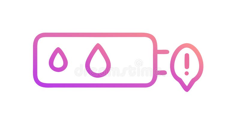 Double Blood Warning Icon: Critical Medical Alert, Vector Design ...