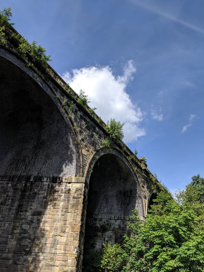 Double bridge stock photo. Image of river, building - 159729564