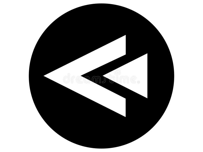 Double Bullet Arrow with Circle Stock Illustration - Illustration of ...