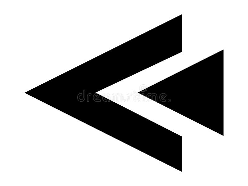 Double Bullet Arrow with Circle Stock Illustration - Illustration of ...