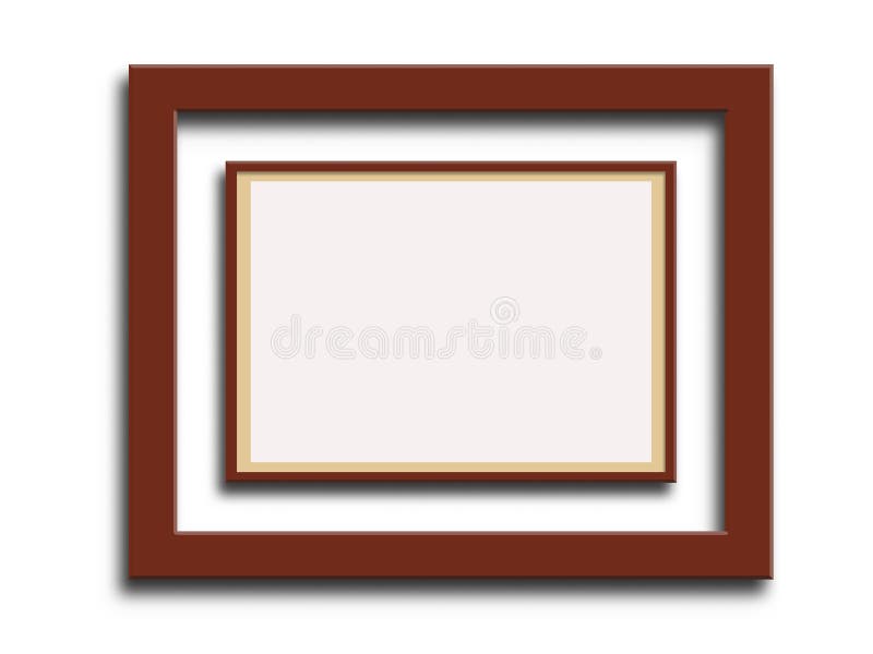 Double cadre de tableau illustration stock. Illustration du rectangle ...