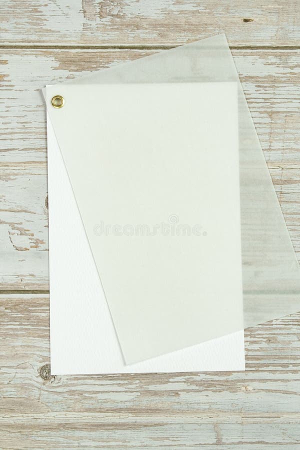 Double Card Mock-up with Shiny Paper Stock Image - Image of plank, text ...