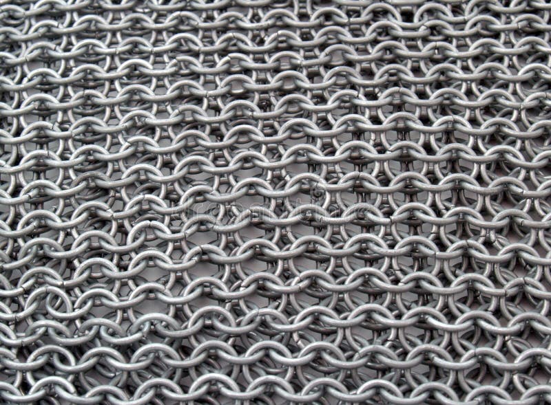 Brass Plate Chainmail Closeup Stock Image - Image of interlock, woven ...