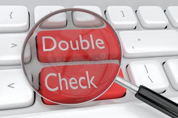 Double Check Stock Illustrations – 1,277 Double Check Stock ...