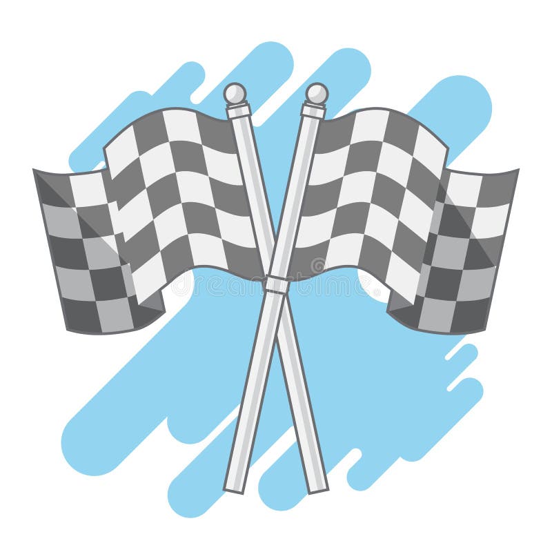 Double Checkered Flag Picture. Image: 6889825