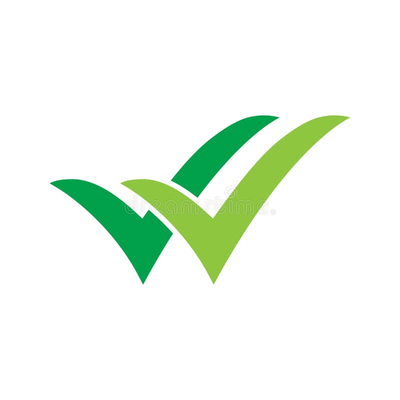 Double Checking Icon. Green Double Tick, Check Mark. Flat Done Sticker ...