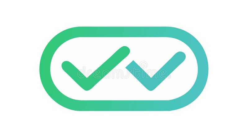 Double Checkmark Icon, Confirmed and Verified Symbol, Vector Design ...