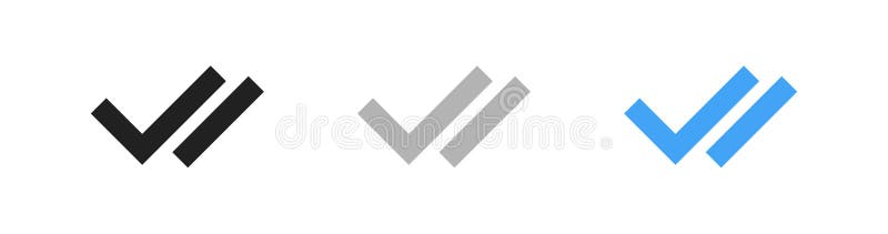 Seen Check Mark Stock Illustrations – 18 Seen Check Mark Stock ...