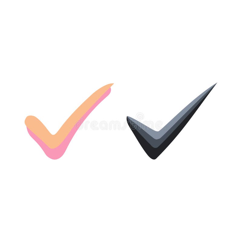 Double Checkmark Icon. Verified Approval Symbol. Confirmation Tick ...