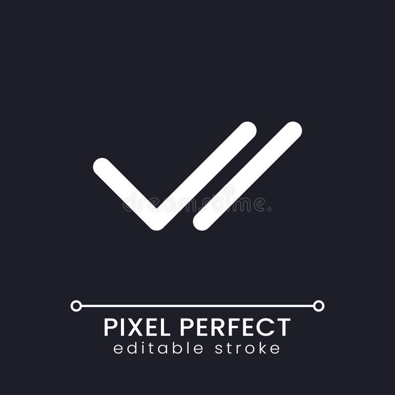 Double Checkmark Stock Illustrations – 133 Double Checkmark Stock ...