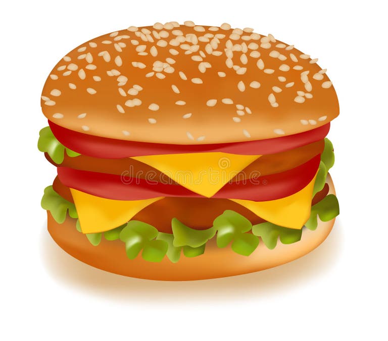 Double Cheeseburger Illustration Stock Illustrations – 1,992 Double ...