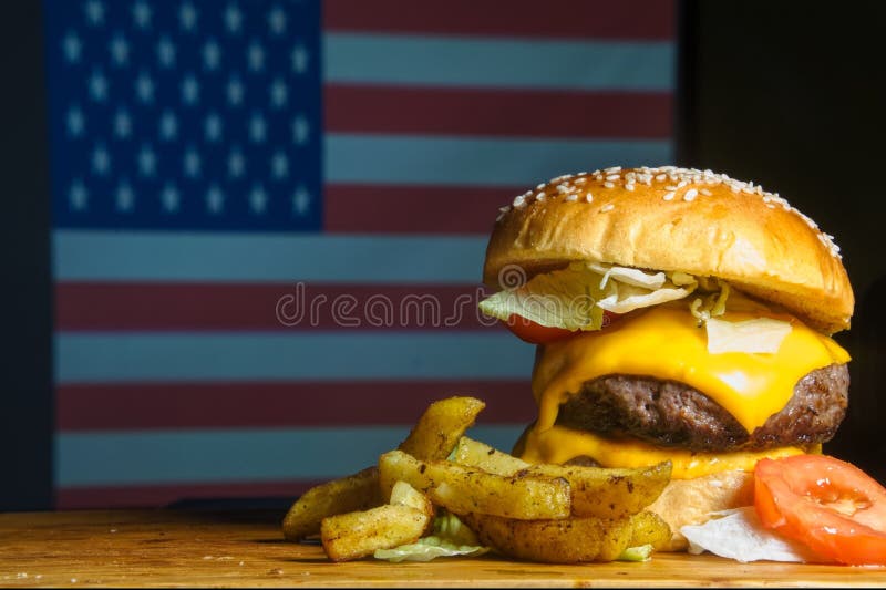 Double cheeseburger stock image. Image of double, sauce - 300476261