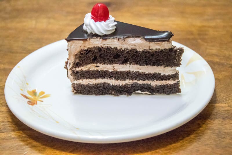 Double Chocolate Cake Pastry Stock Photo - Image of palm, plantation ...