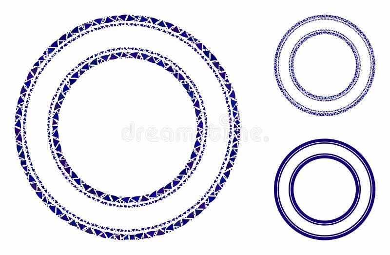 Double Circle Frame Composition Icon of Humpy Parts Stock Vector ...