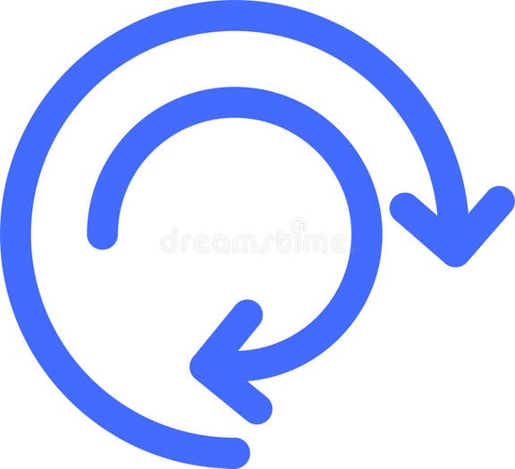 Double Circular Arrow Rotating Clockwise, Creating a Dynamic Symbol of ... Double Circular Arrow Rotating Clockwise, Creating a Dynamic Symbol of ...