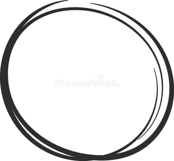 Double Circular Lines Forming an Imperfect Circle Create a Unique Frame ...