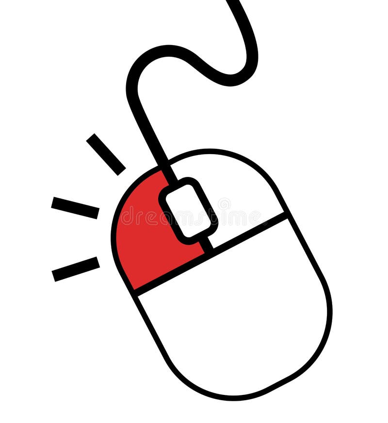 Left Mouse Button Click. Active Button Left Click Demonstration Stock ...