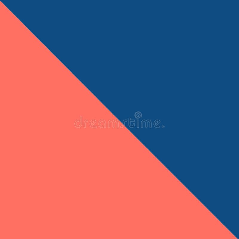 Double Color Blue and Coral Modern Flat Lay Backgound Stock Image ...