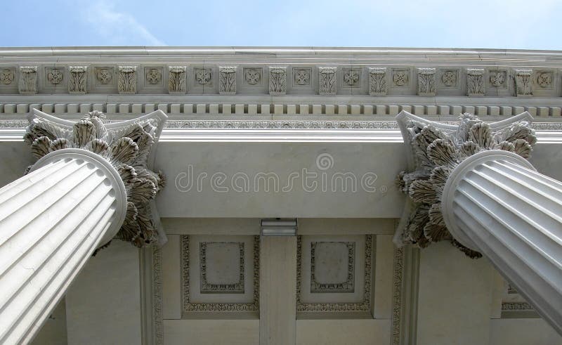 Double Columns stock image. Image of unique, pillar, stone - 1241259