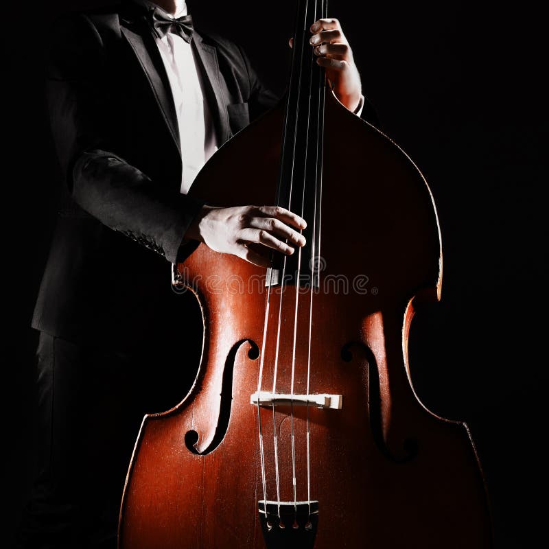 Double Bassiste Jouant La Contrebasse Photo stock - Image du orchestral ...
