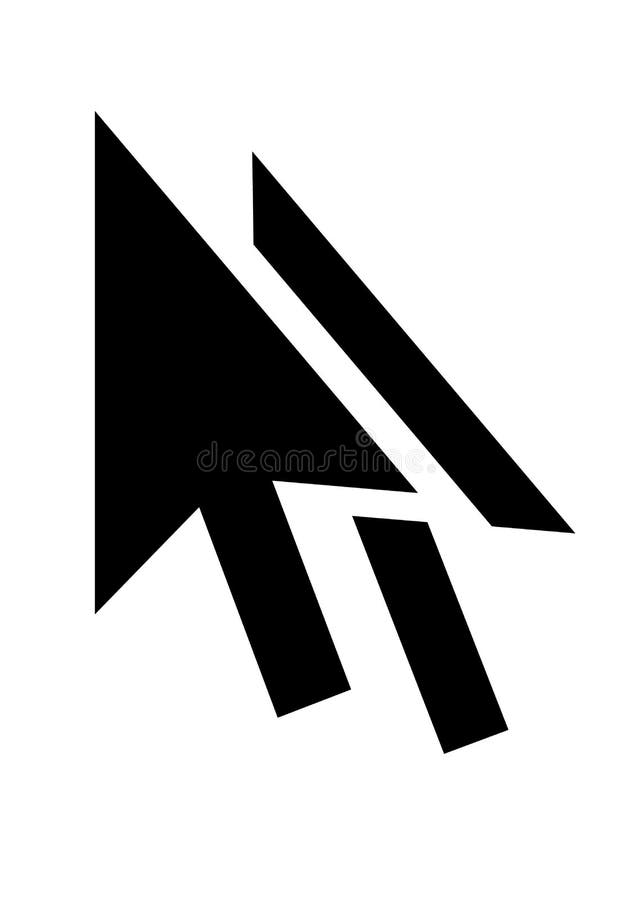 Double Cursor Arrow Original Vector Icon. Stock Illustration ...