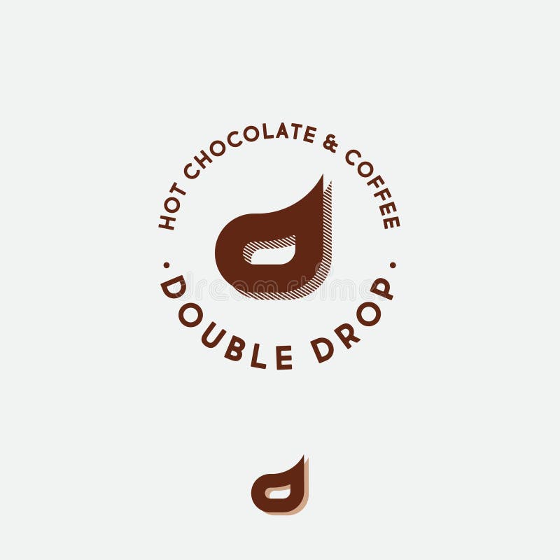 Double D Logo. Coffee and Chocolate Cafe Emblem. Two Letters D. Stock ...