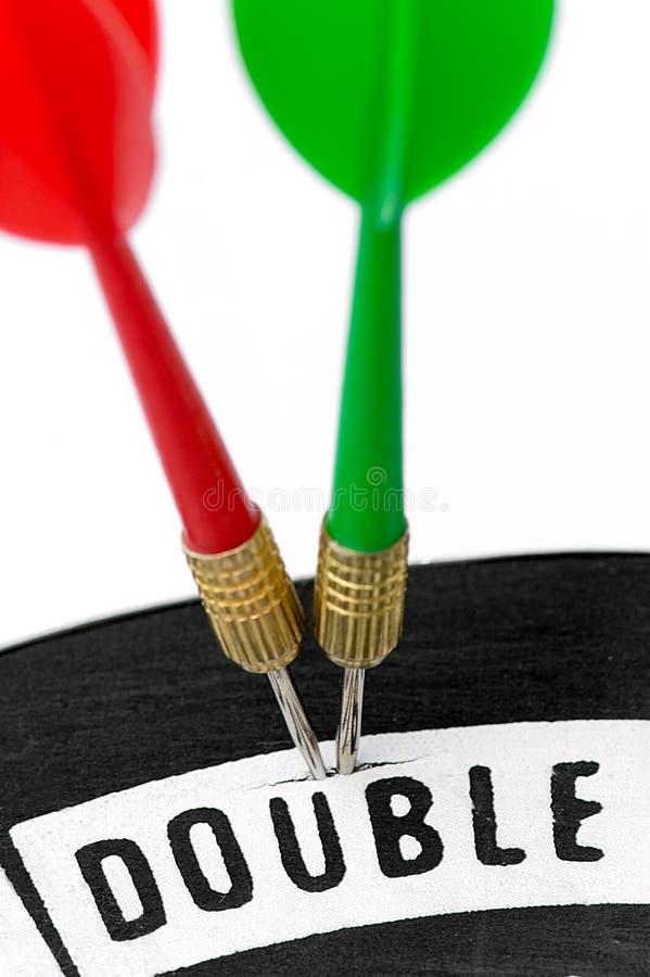 Double dart hit stock image. Image of green, double, entertainment ...