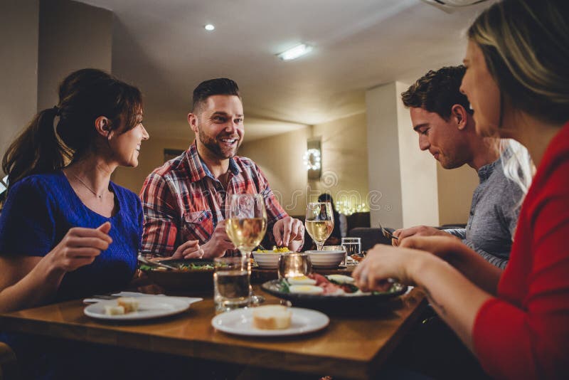 Double Date Dining stock image. Image of dinner, msart - 74483895