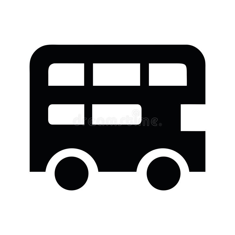 Double Decker Bus Icon City Transportation Services Stock Illustrations ...